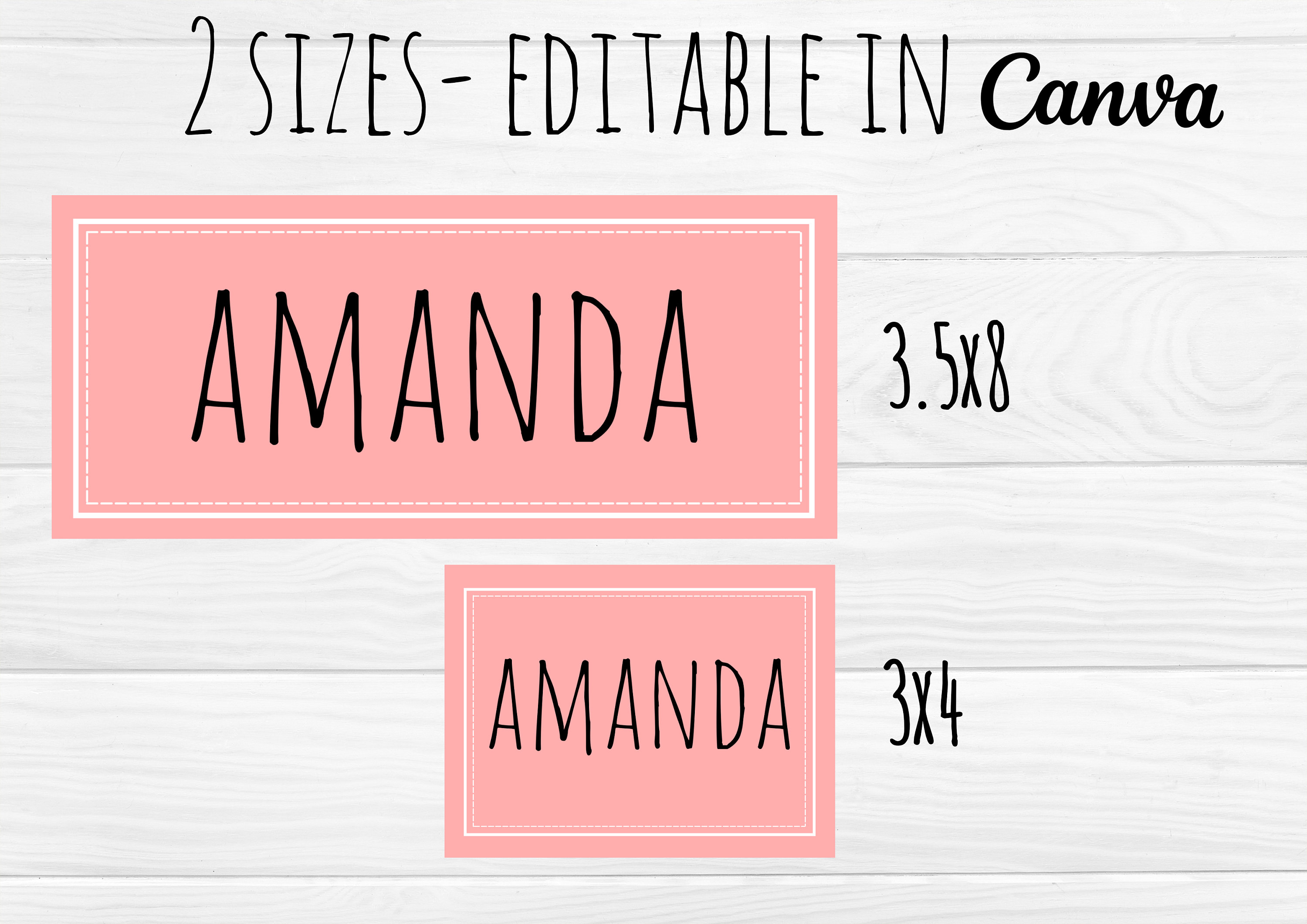 Classroom Name Tags Template Pastel Editable Printable - Etsy