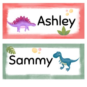 Classroom Name Tags Template Dinosaur | Editable | Printable ...