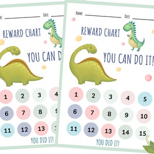 Reward Chart for Kids Dinosaurs Printable | Reward Chart for Classroom ...