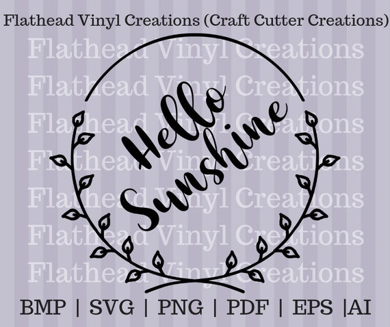 Hello Sunshine SVG Cut File | Etsy
