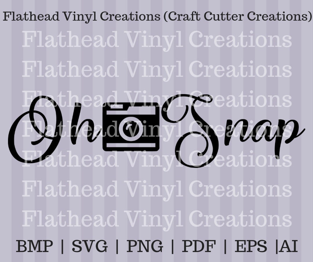 Oh Snap Camera SVG Cut File - Etsy
