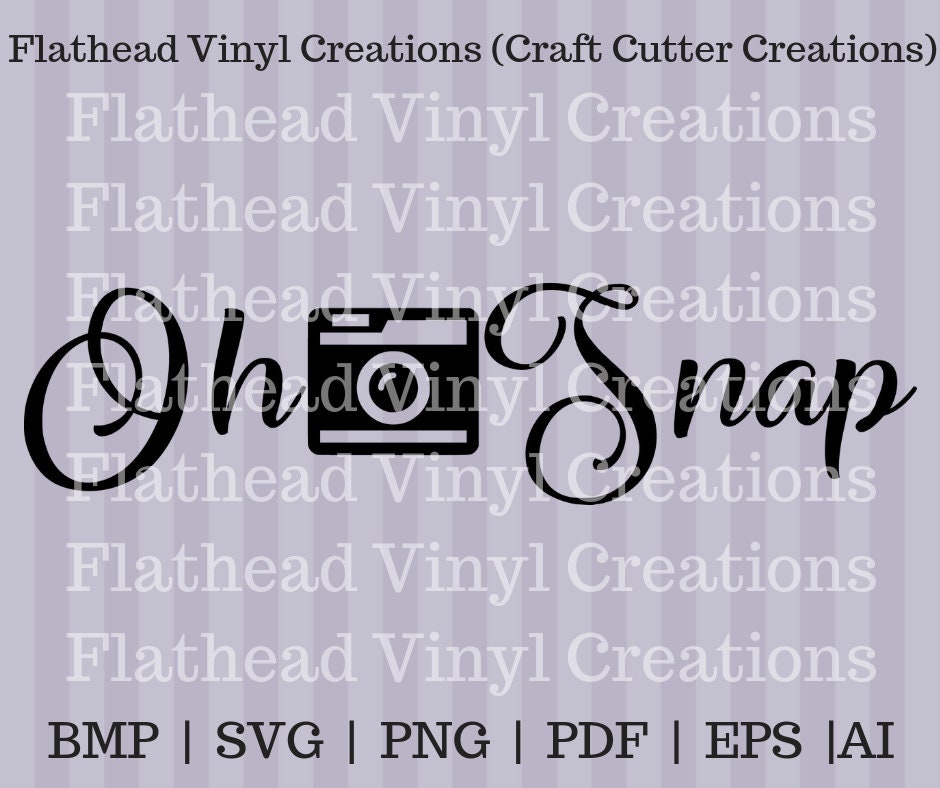 Oh Snap Camera SVG Cut File - Etsy