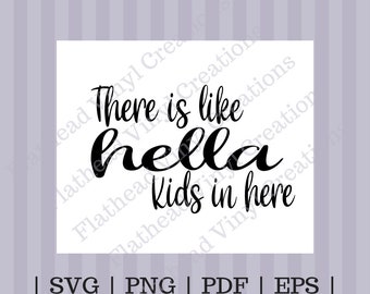 Hella Kids SVG Cut File | Etsy