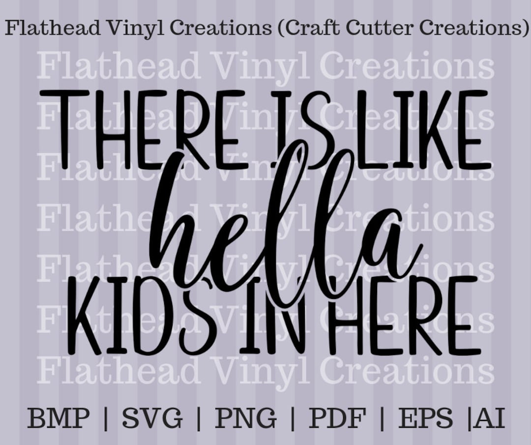 Hella Kids SVG Cut File - Etsy