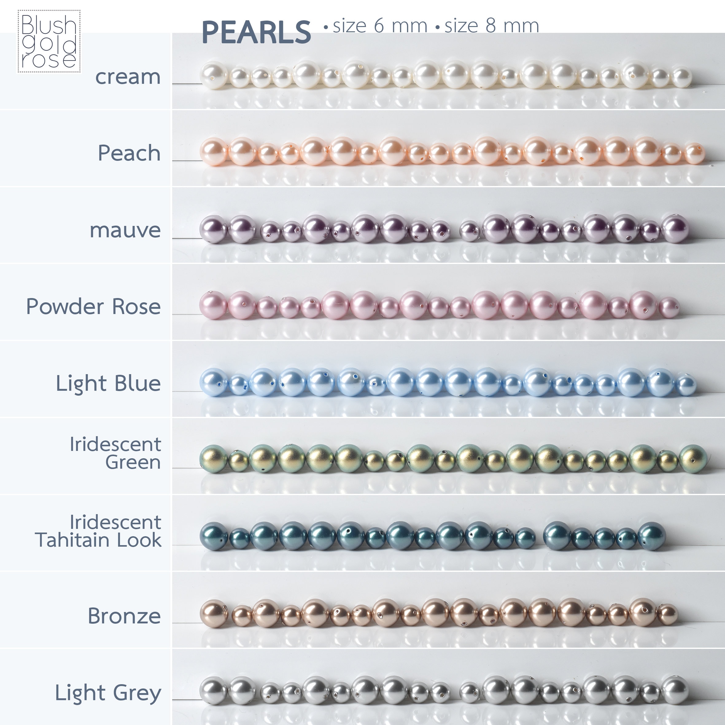 Natural Pearl Color Chart