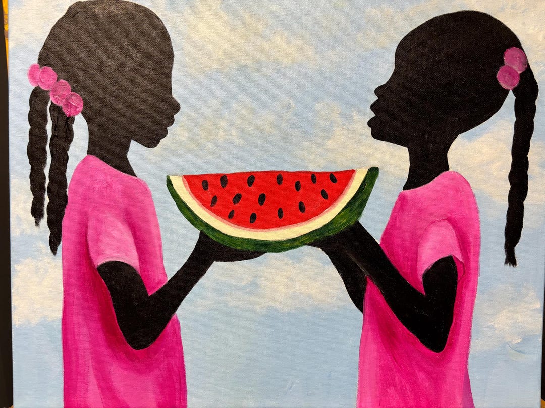 African American Girl Hair Series sharing a Slice Gullah Art, Black ...