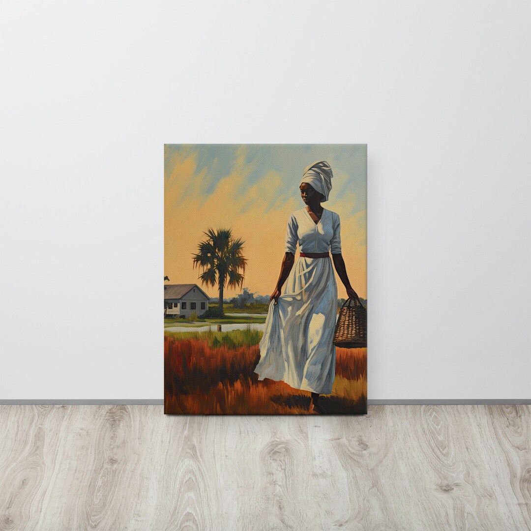 Gullah Art Original Acrylic Painting at Dusk African - Etsy Gullah Art Original Acrylic Painting at Dusk African - Etsy