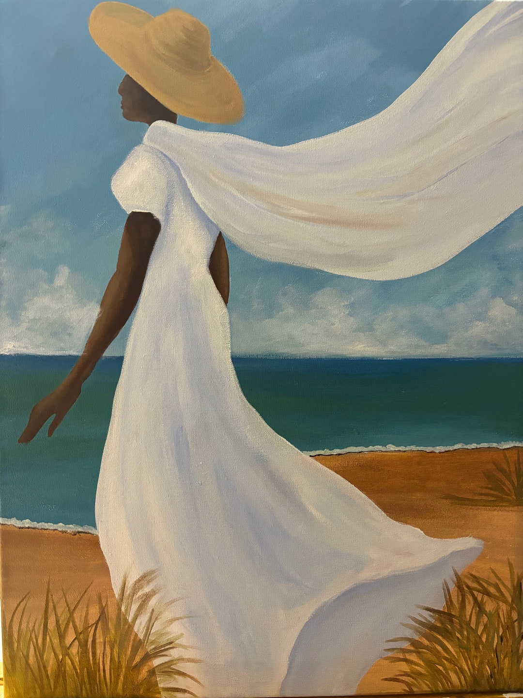 Gullah Art Original Acrylic Painting “windy” African America. Art - Etsy Gullah Art Original Acrylic Painting “windy” African America. Art - Etsy