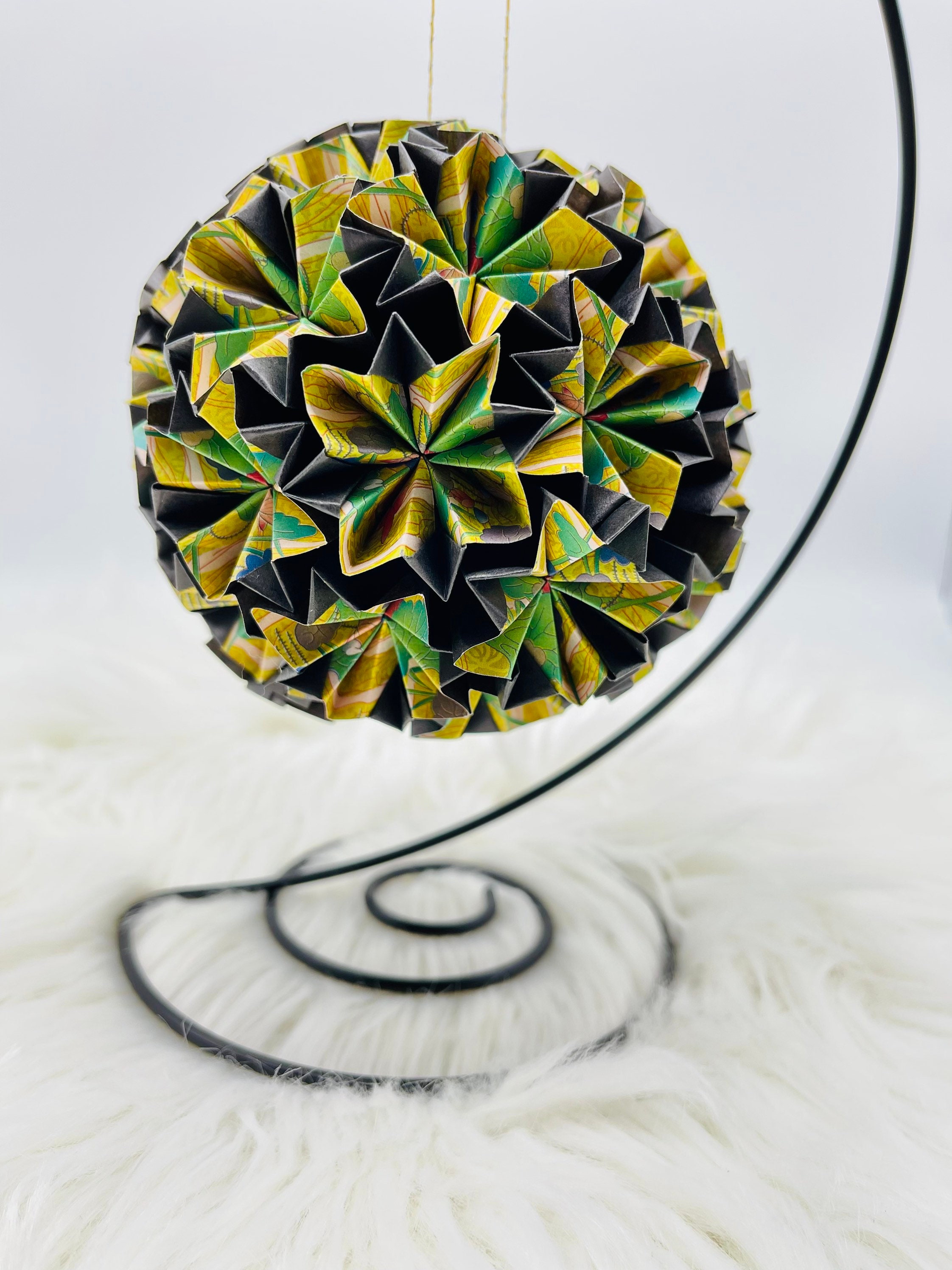 Traditional Japanese Kusudama Ball Origami Unique Holiday Christmas ...