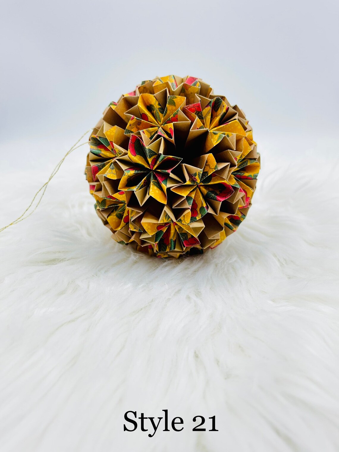 Traditional Japanese Kusudama Ball Origami Unique Holiday Christmas ...