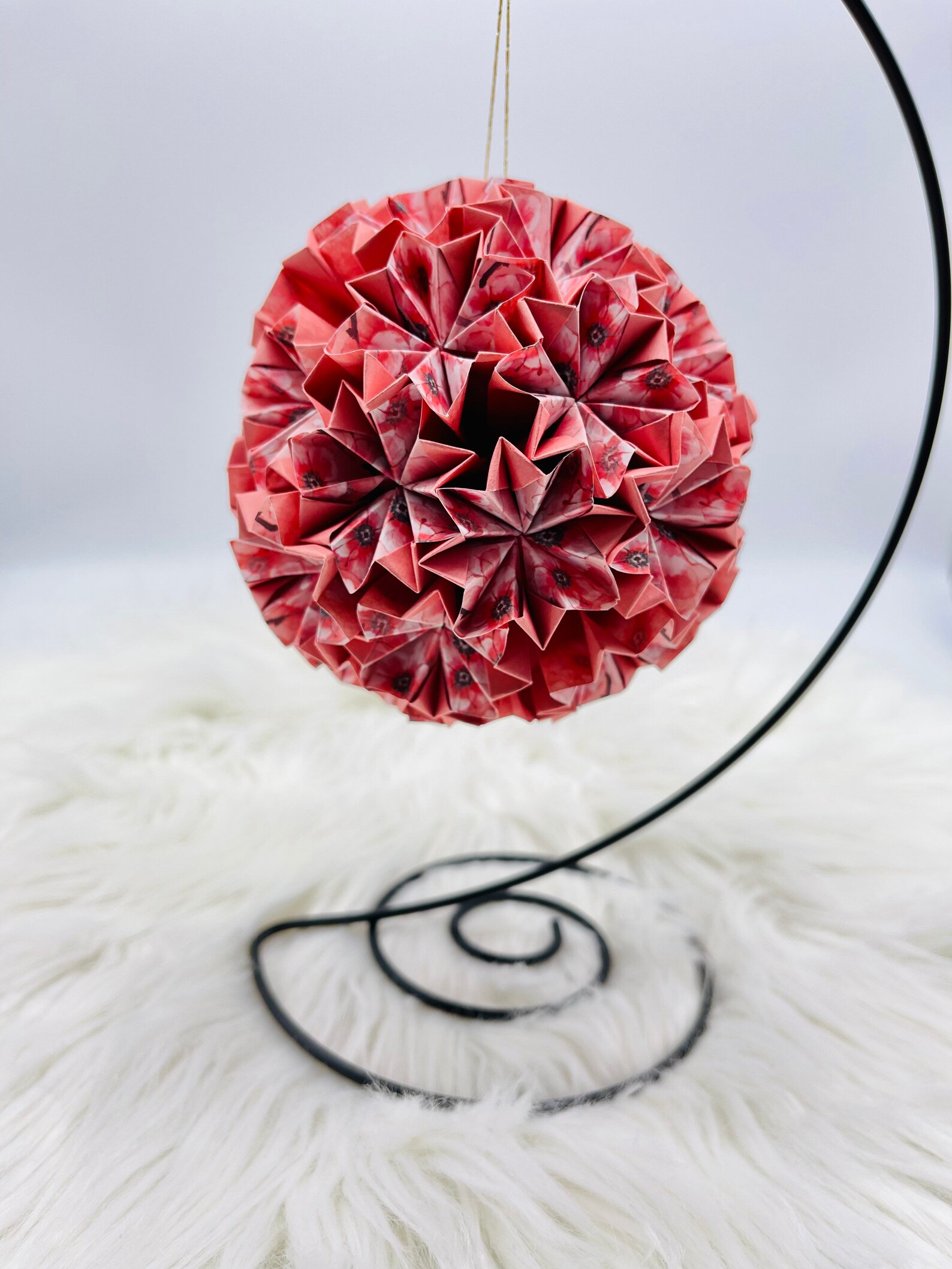 Traditional Japanese Kusudama Ball Origami Unique Holiday Christmas ...