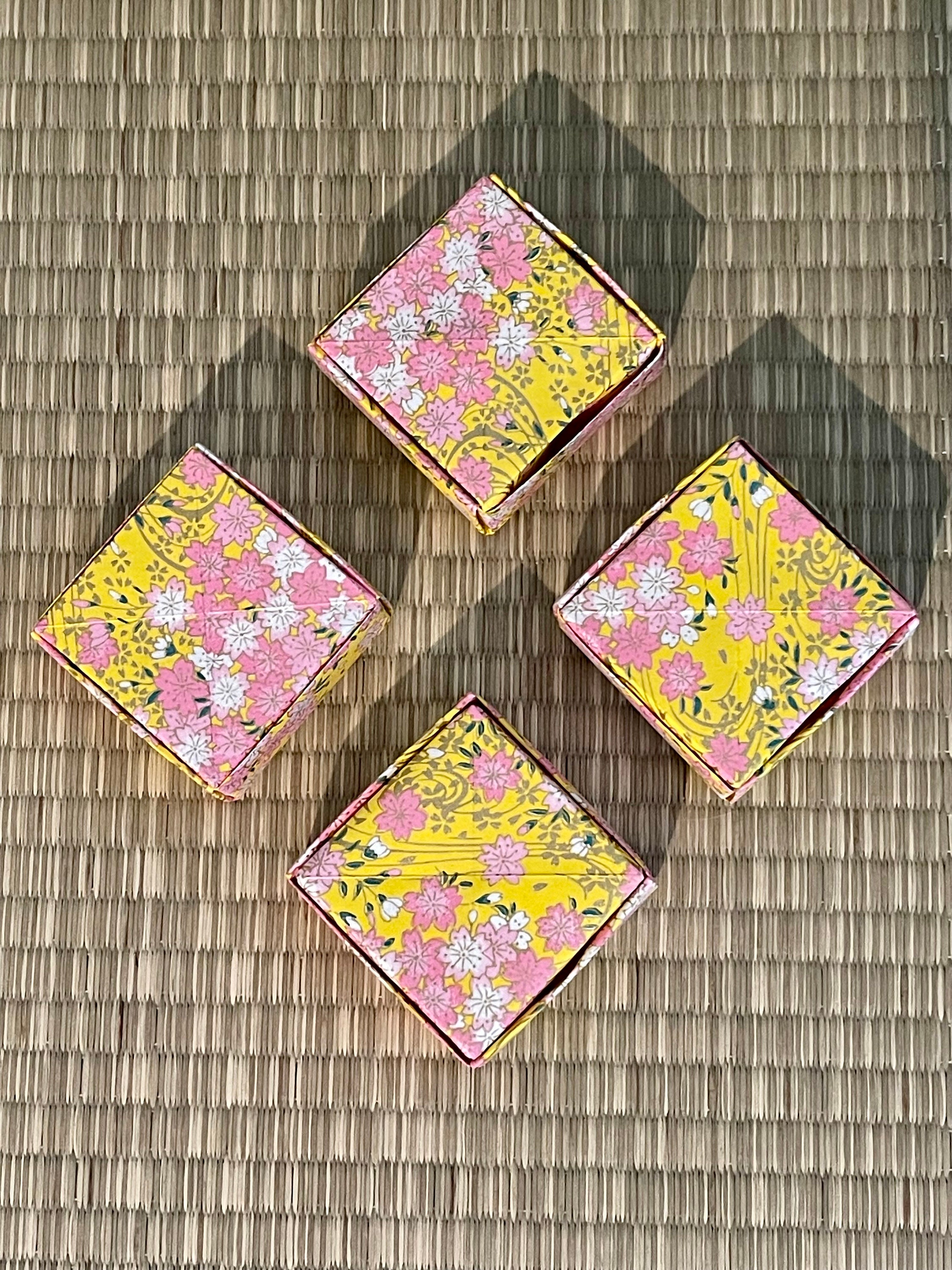 Washi Origami Gift Boxes: Japanese Chiyogami Paper, Set of 4 - Etsy