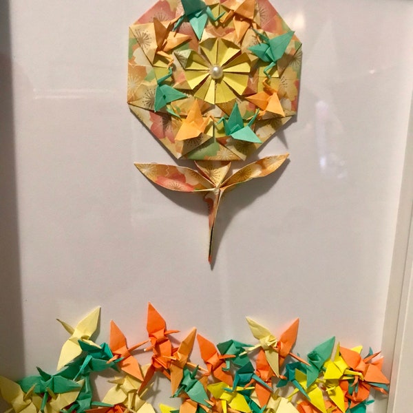 Origami Crane Shadow Box - Etsy
