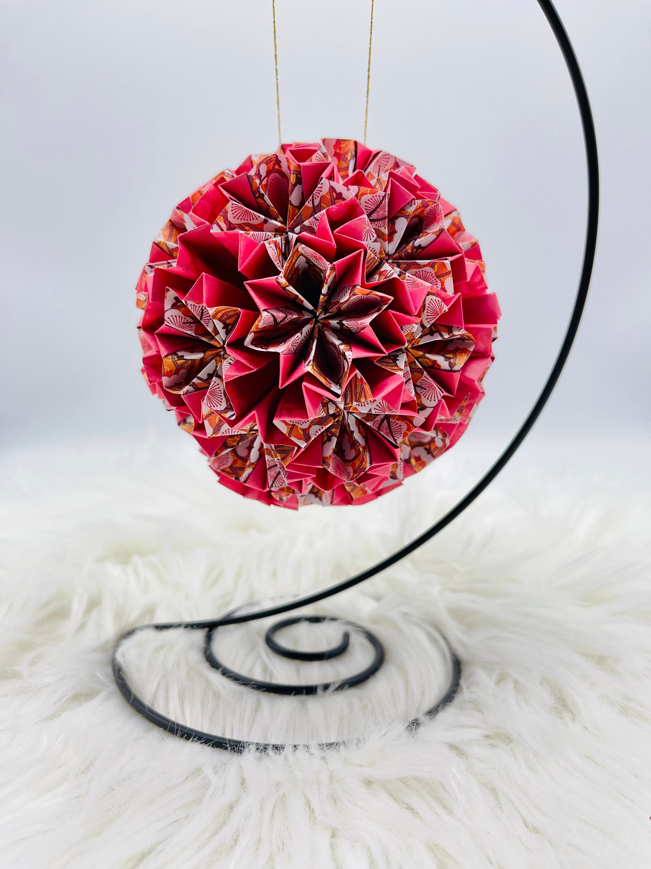 Traditional Japanese Kusudama Ball Origami Unique Holiday Christmas ...