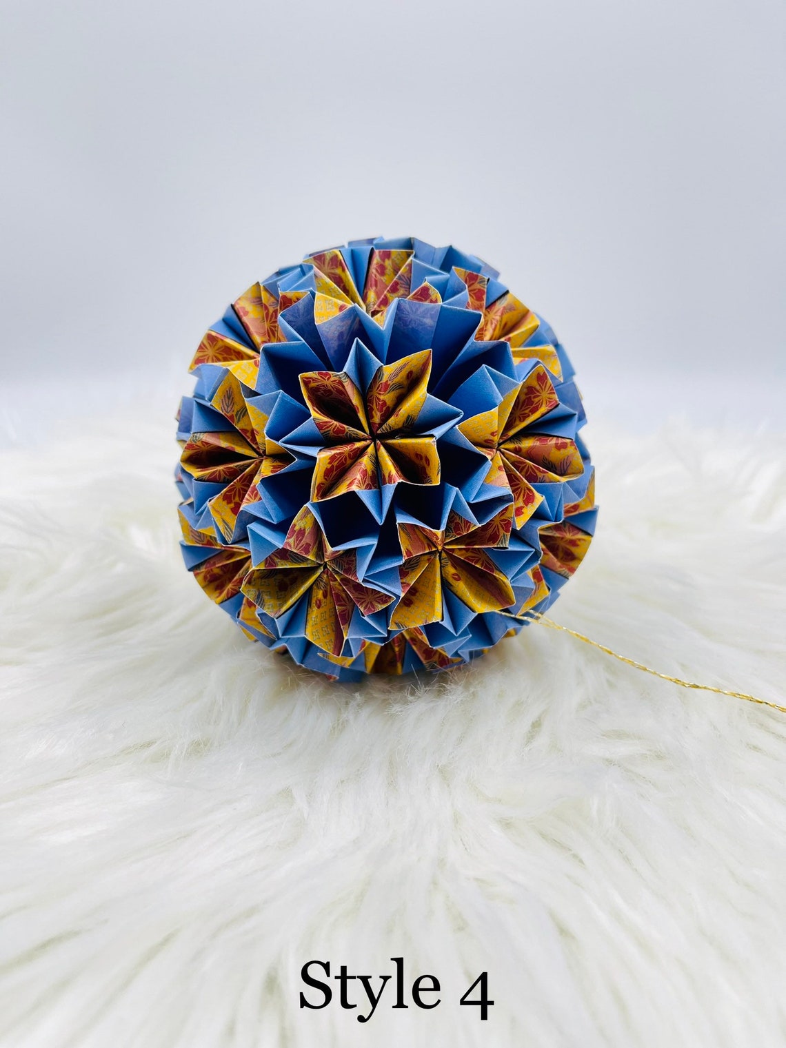 Traditional Japanese Kusudama Ball Origami Unique Holiday Christmas ...