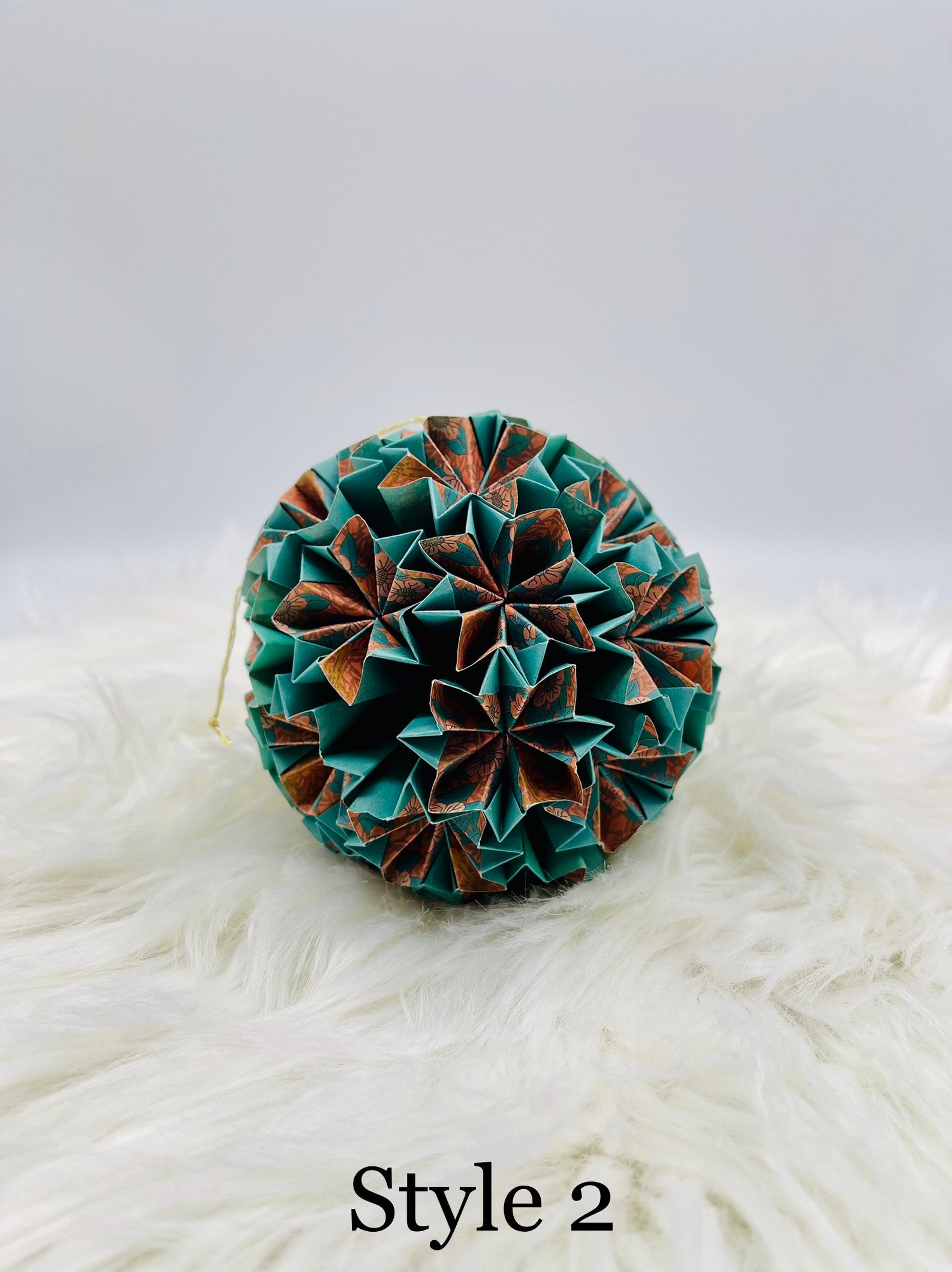 Traditional Japanese Kusudama Ball Origami Unique Holiday Christmas ...