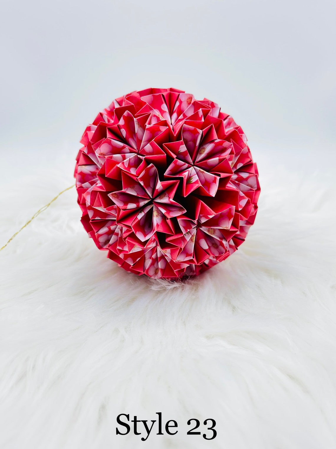 Traditional Japanese Kusudama Ball Origami Unique Holiday Christmas ...