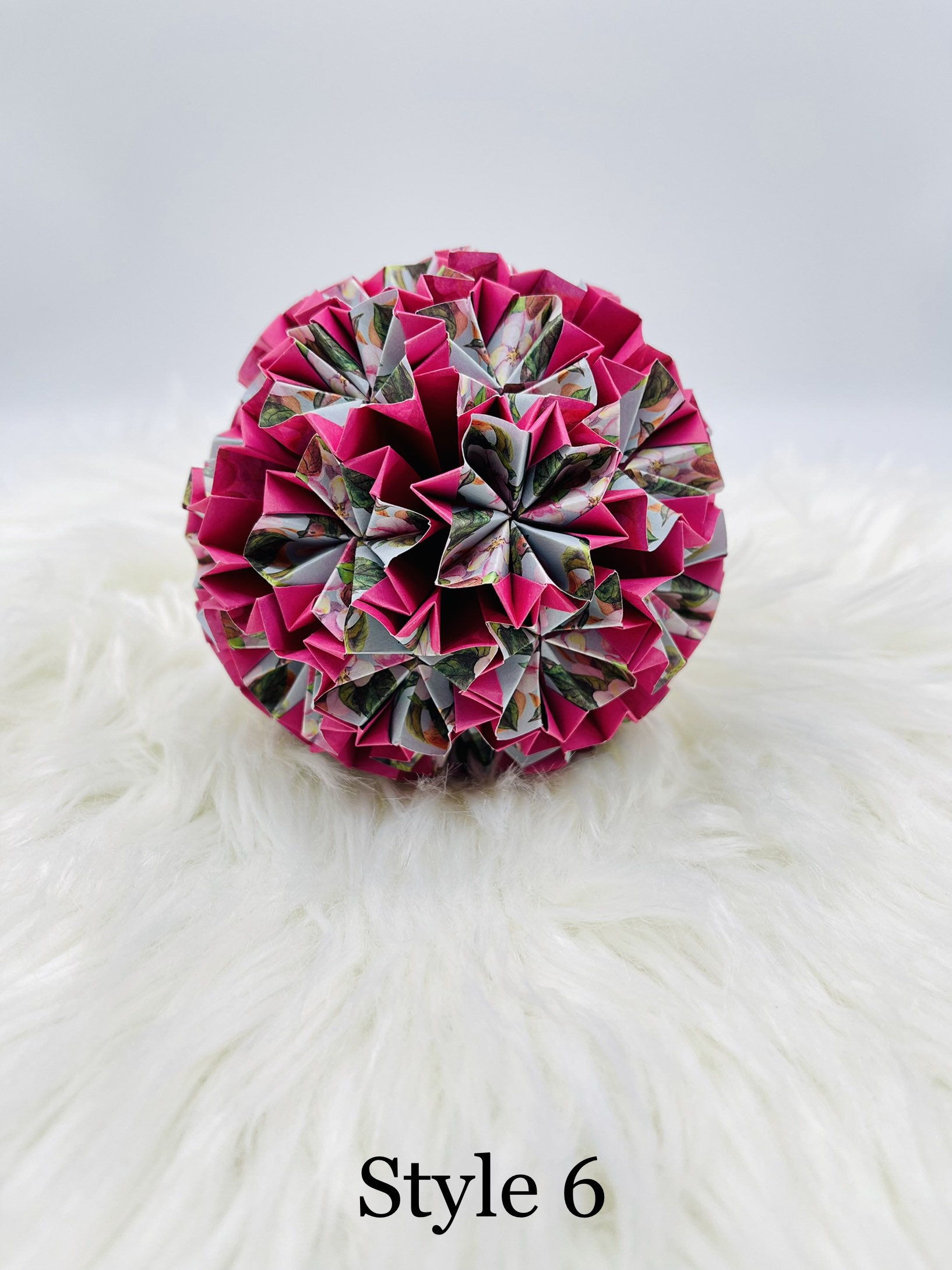 Traditional Japanese Kusudama Ball Origami Unique Holiday Christmas ...