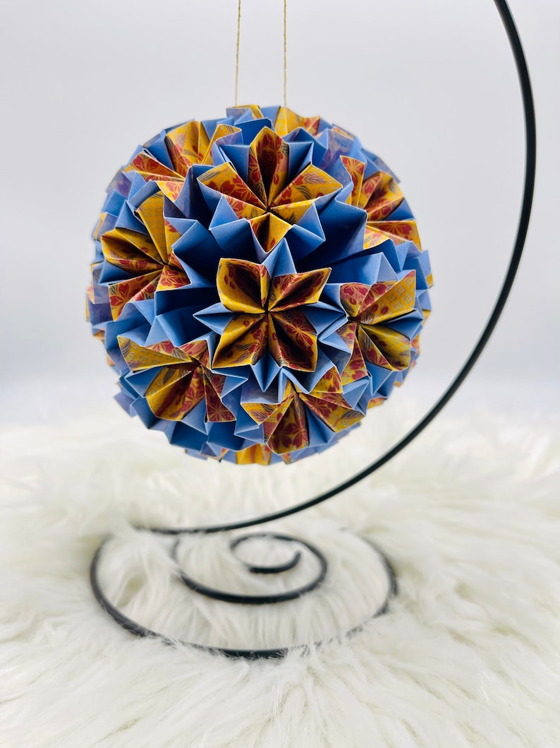 Traditional Japanese Kusudama Ball Origami Unique Holiday Christmas ...
