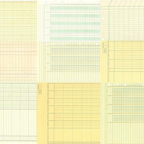 15 Vintage French Ledger Printable Papers Instant Download - Etsy