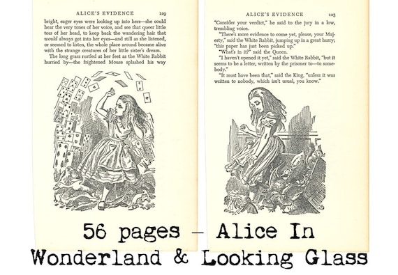 Alice In Wonderland Book Pages