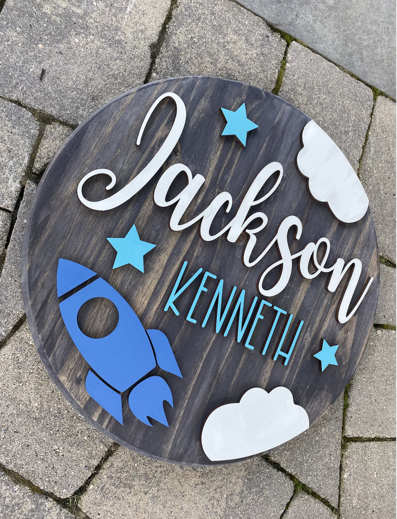 Customized Baby Name Sign Children's Nursery Decor | Etsy