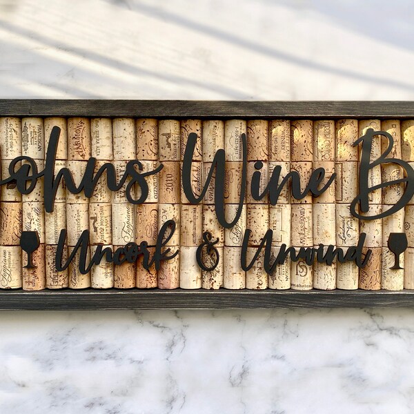 Wine Cork Sign - Etsy