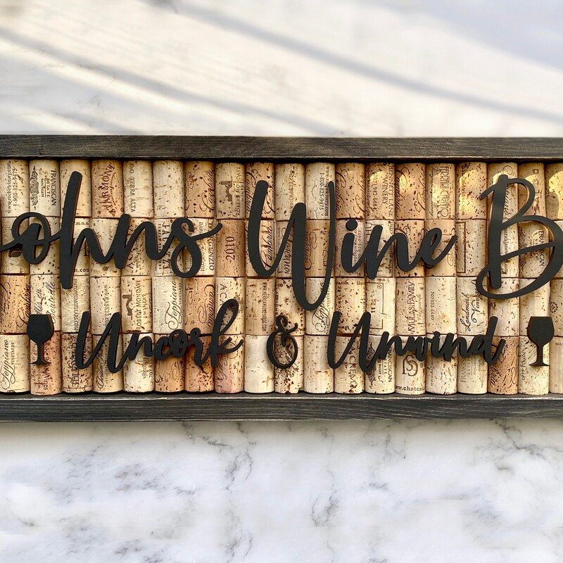 Wine Cork Sign - Etsy