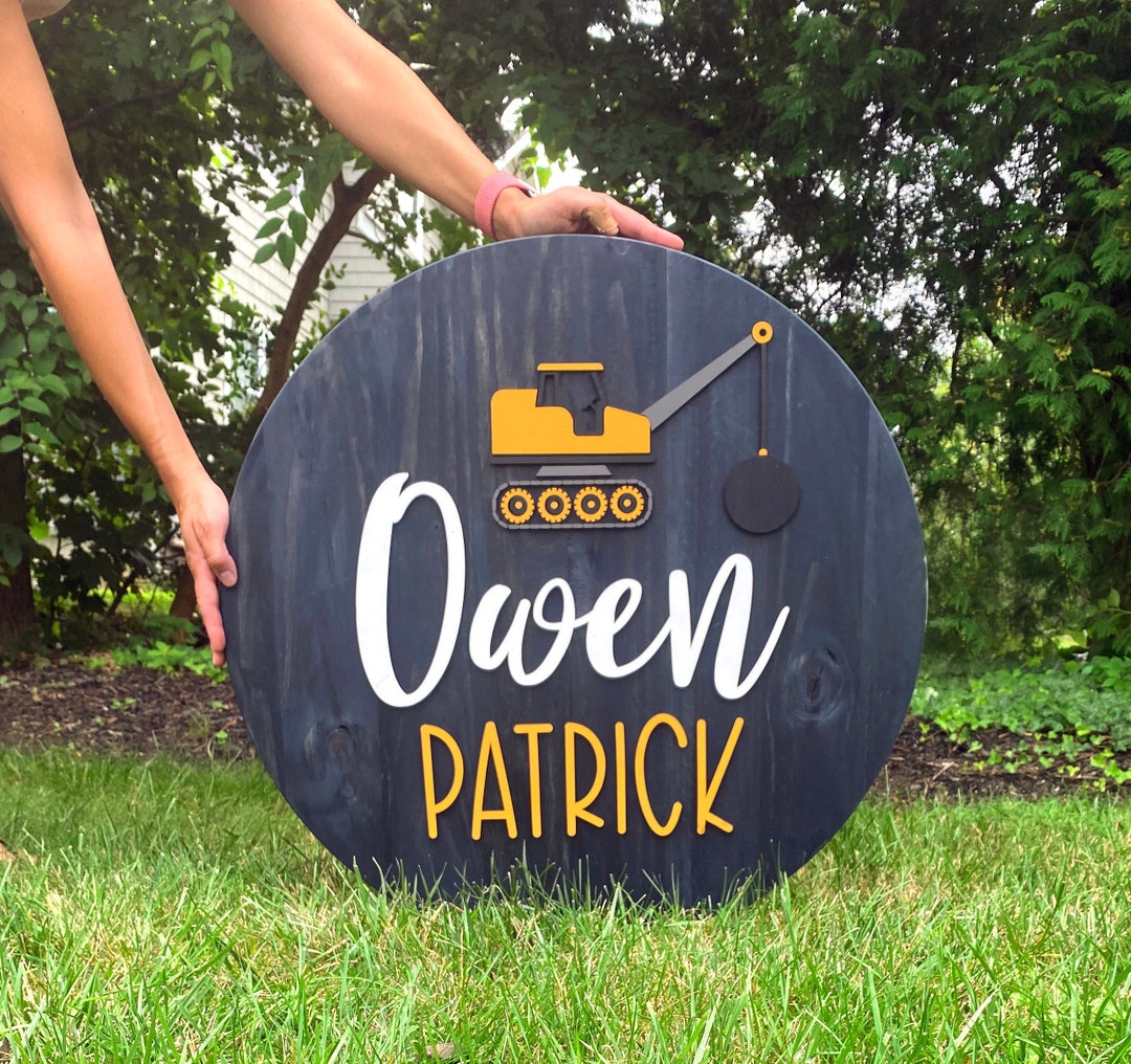 Customized Baby Name Sign, Children's Nursery Decor, Personalized Wood ...