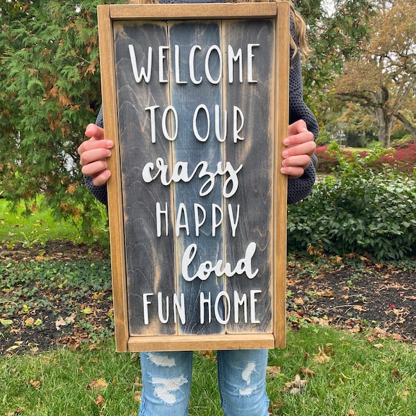 Welcome to Our Fun Loud Crazy Home - Etsy