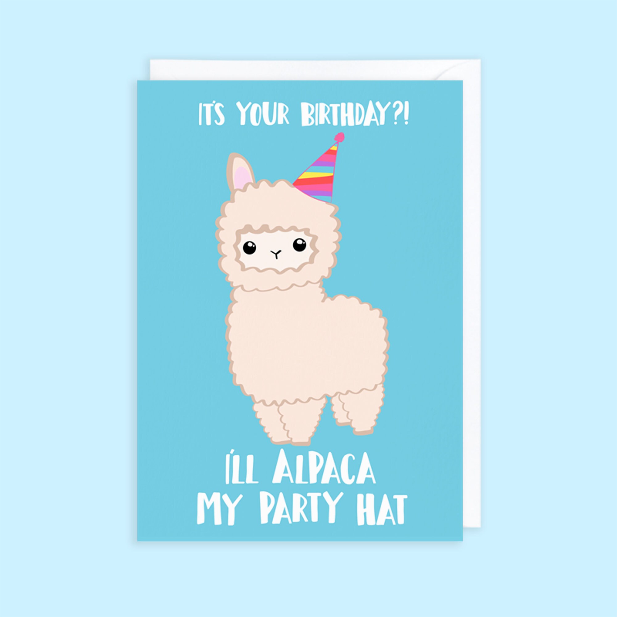 Paper & Party Supplies Alpaca Birthday Card Printable Funny Birthday ...