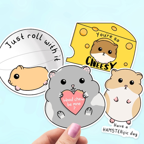 Paper, Party & Kids Papercraft Embellishments Hamsters Stickers Set ...