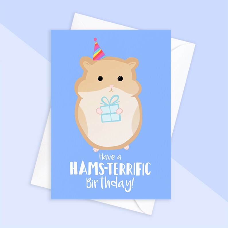 Hamster Birthday Card Birthday Card for Hamster Owner | Etsy