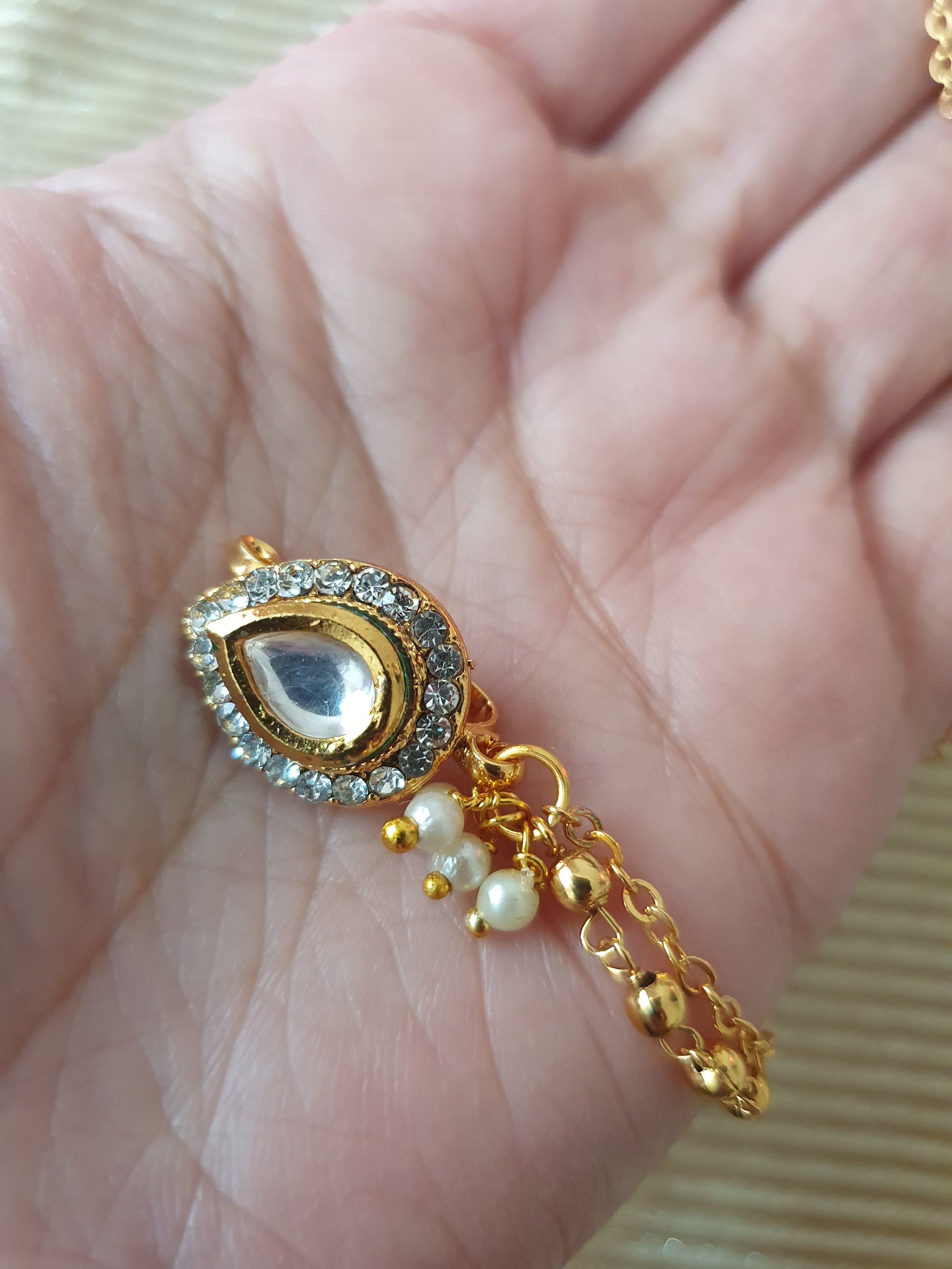 Nose Ring Nath Nathni Nose Jewelry Ethnic Pakistani Punjabi - Etsy UK