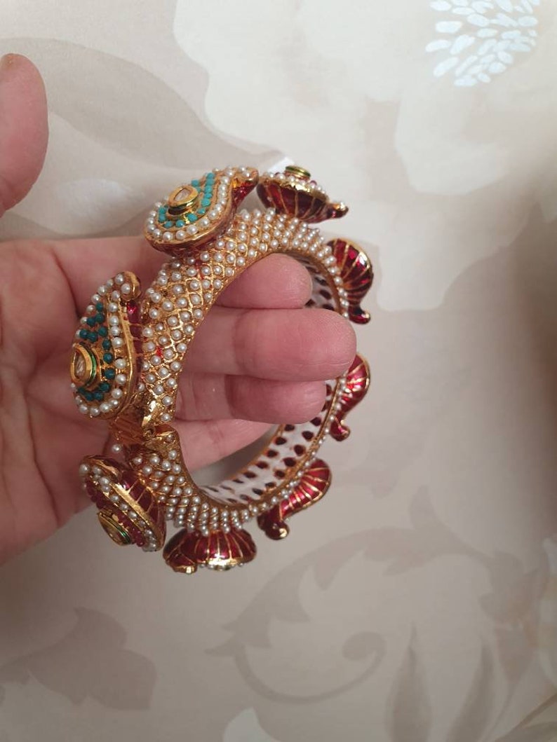 Indian Jadau Bangle Jarau Kangan Bridal Banglejadau Kangan - Etsy