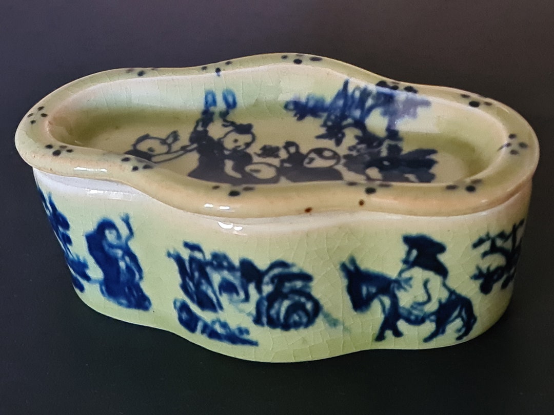 Vintage Chinese Porcelain Container - Etsy