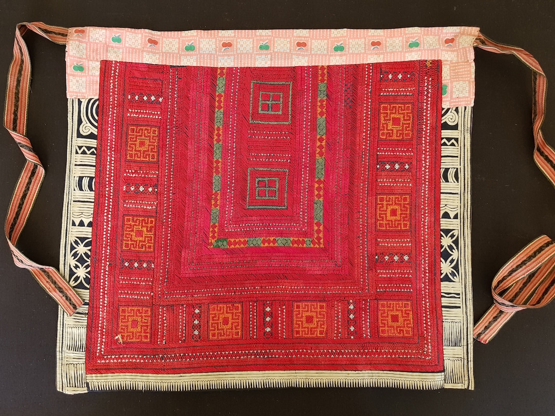 Chinese Tribal Miao Minority Hand Embroidered Apron From Lijiang in ...