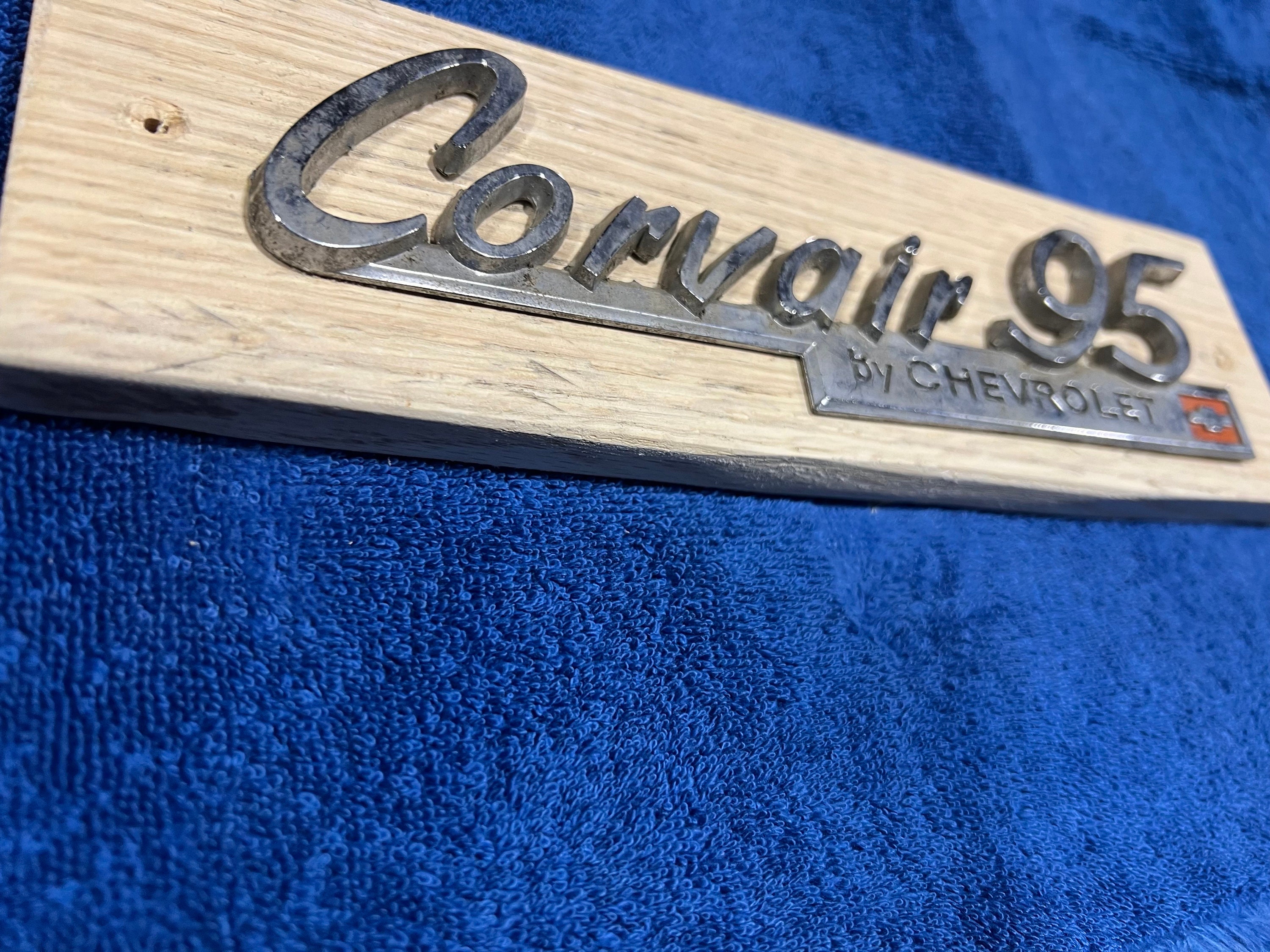 Chevrolet Corvair 95 Chrome Emblem Wall Art Garage Shop Man Cave - Etsy