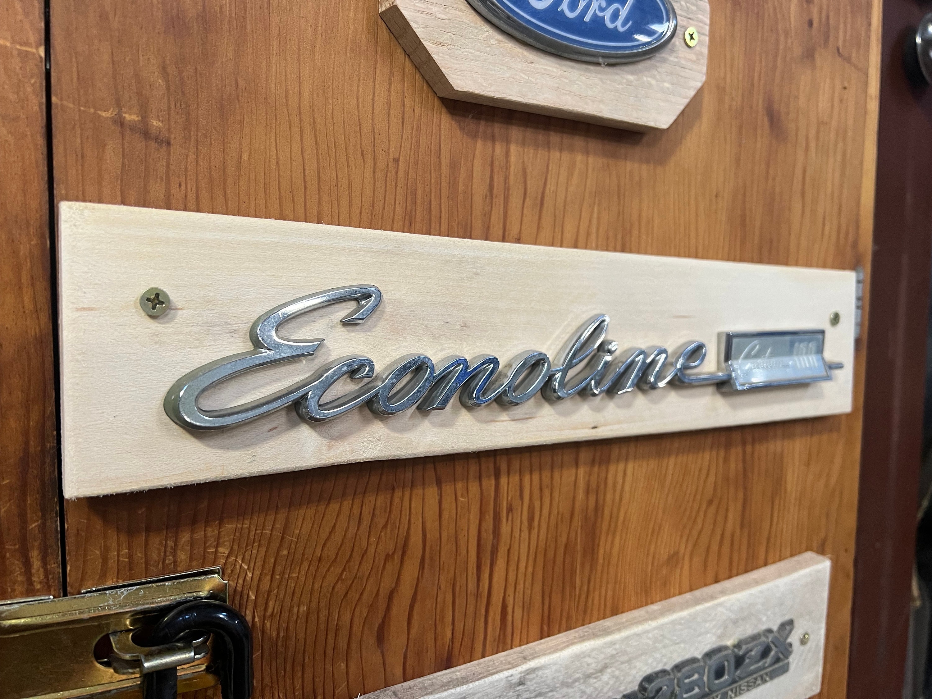 Ford Econoline Custom 100 Van Chrome Emblem Wall Art Man Cave Garage ...