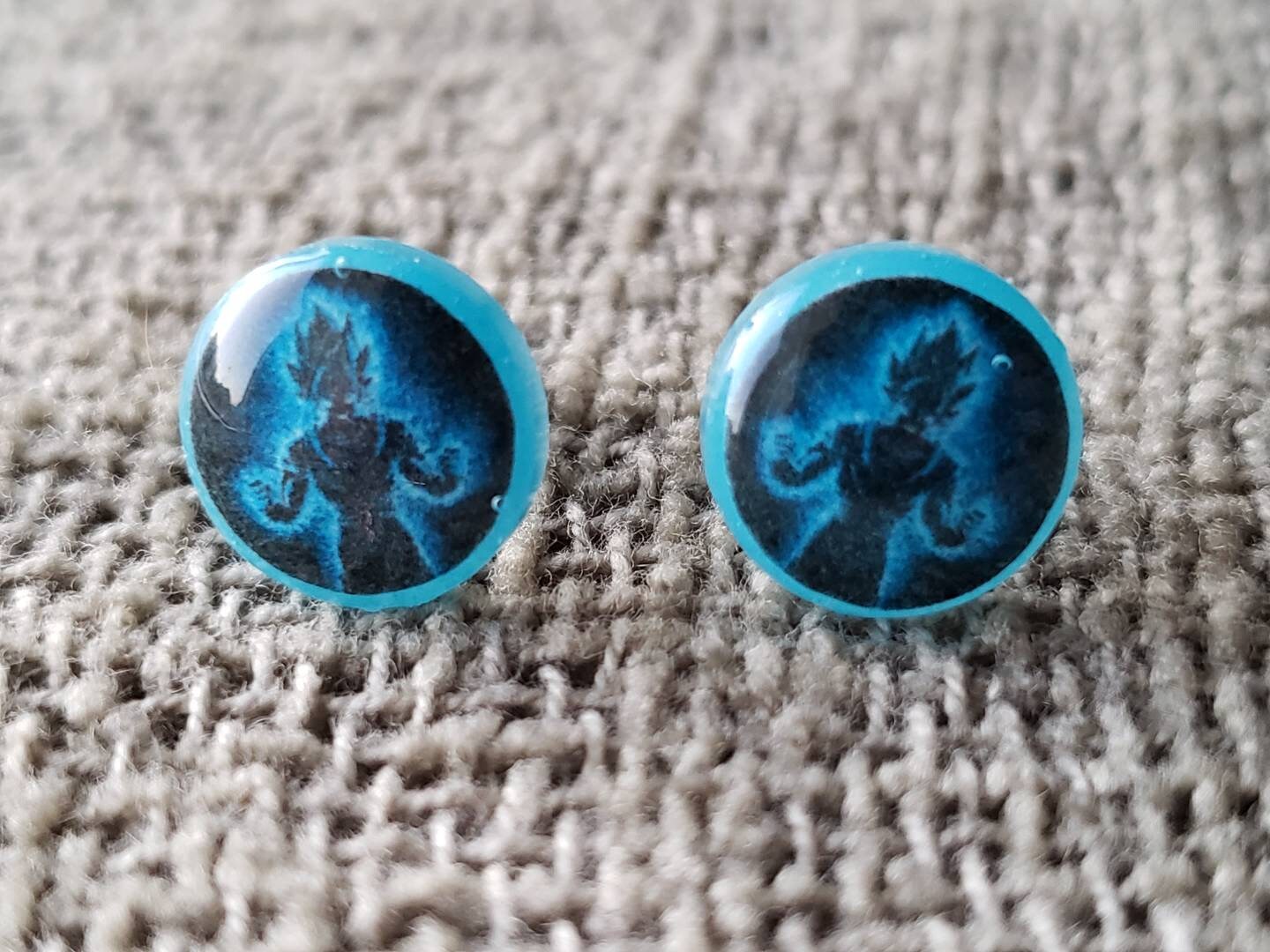 PAIR Goku in the Dark DBZ Super Earrings Personalized - Etsy
