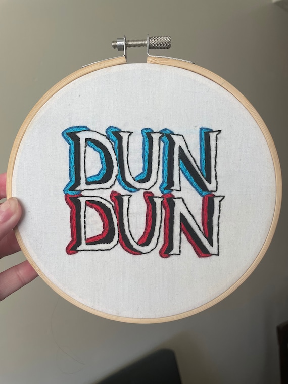 Law and Order SVU dun Dun Embroidery Hoop | Etsy