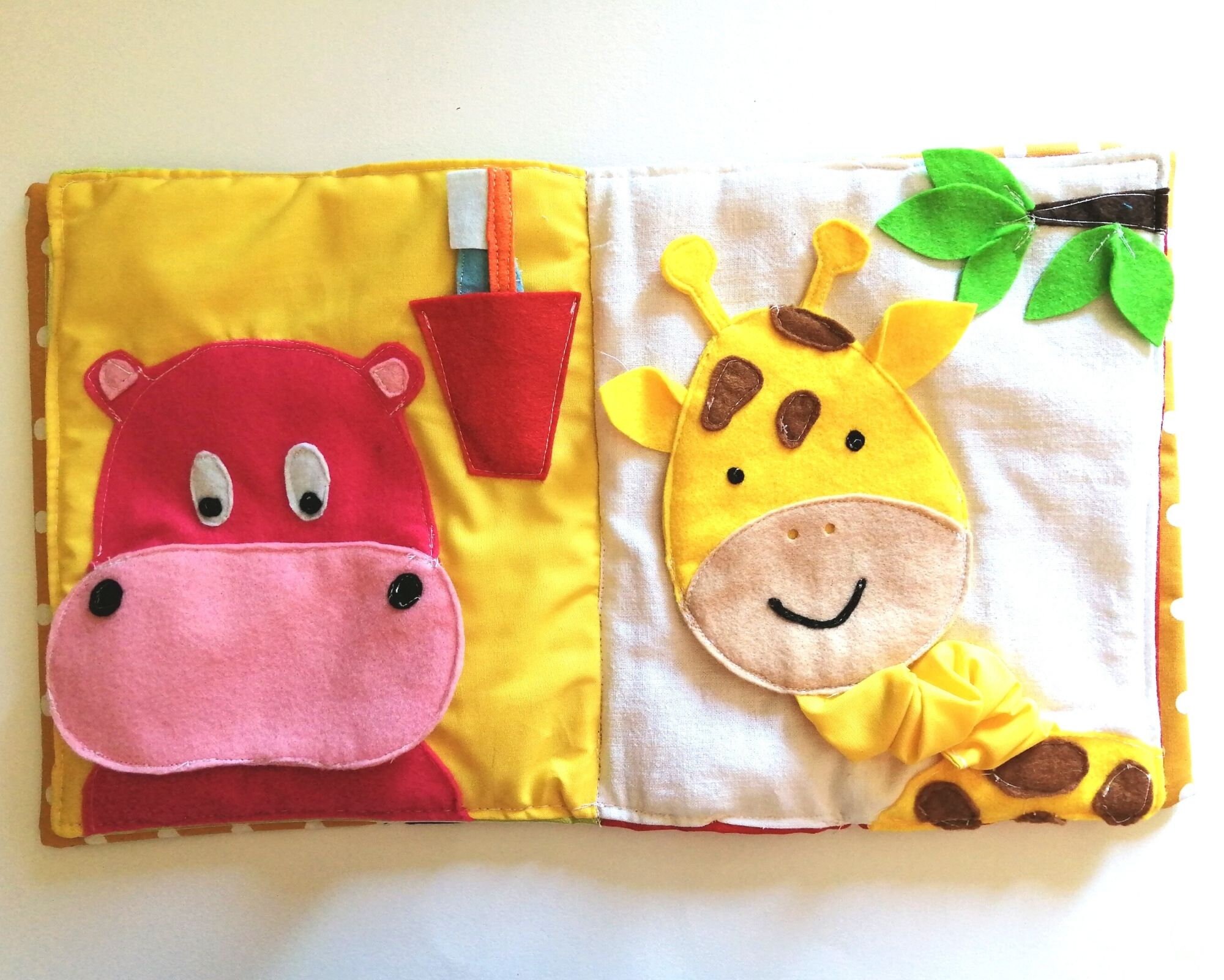 Baby & Toddler Toys Toys Book silent tactile book with Montessori forms ...