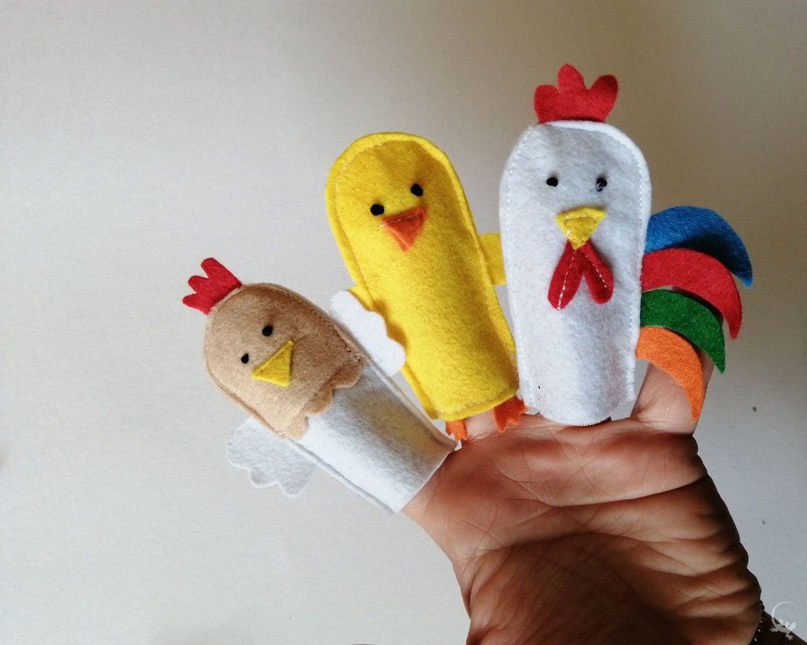 Animal Toe Puppets From the Forest Farm of the Savannah Meadow, Animal ...