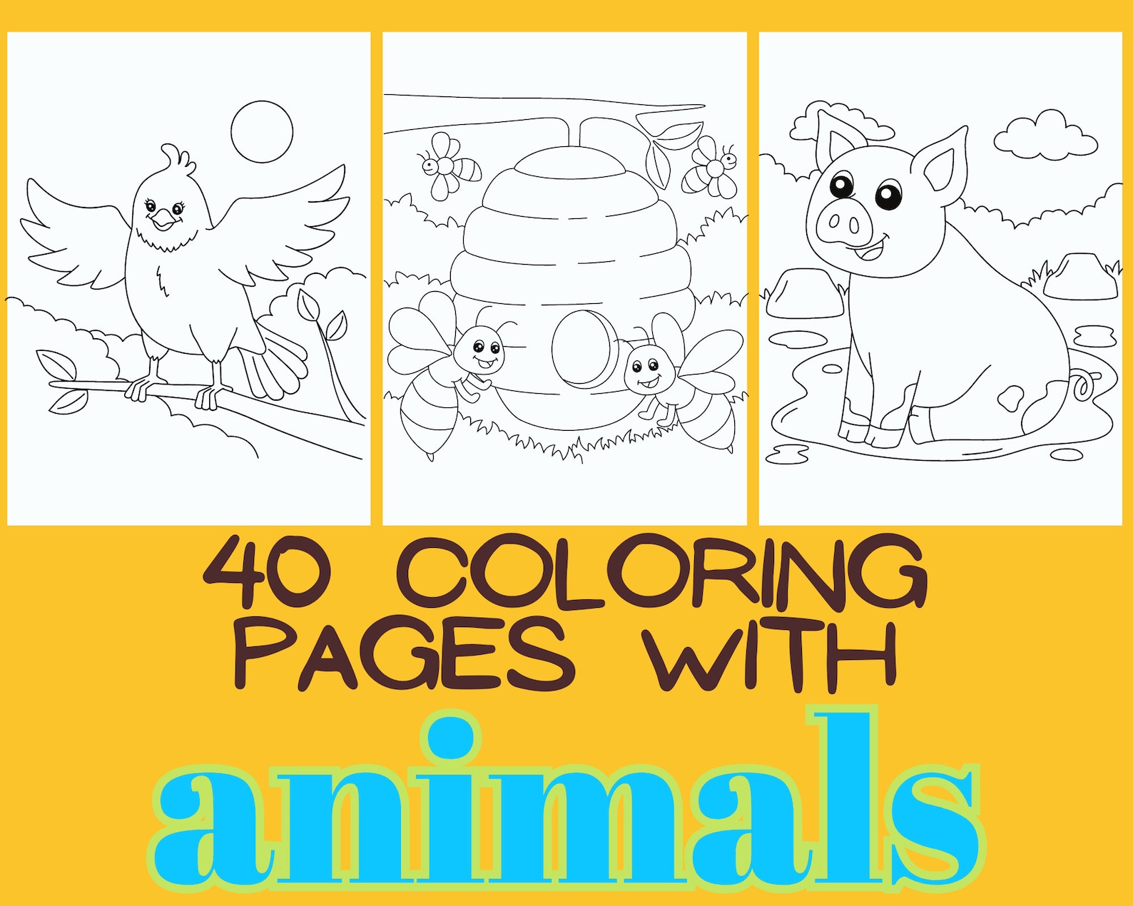 40 dessins à imprimer et à colorier pour les enfants avec de nombreux ...
