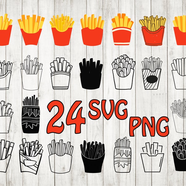 French Fries Box - Etsy