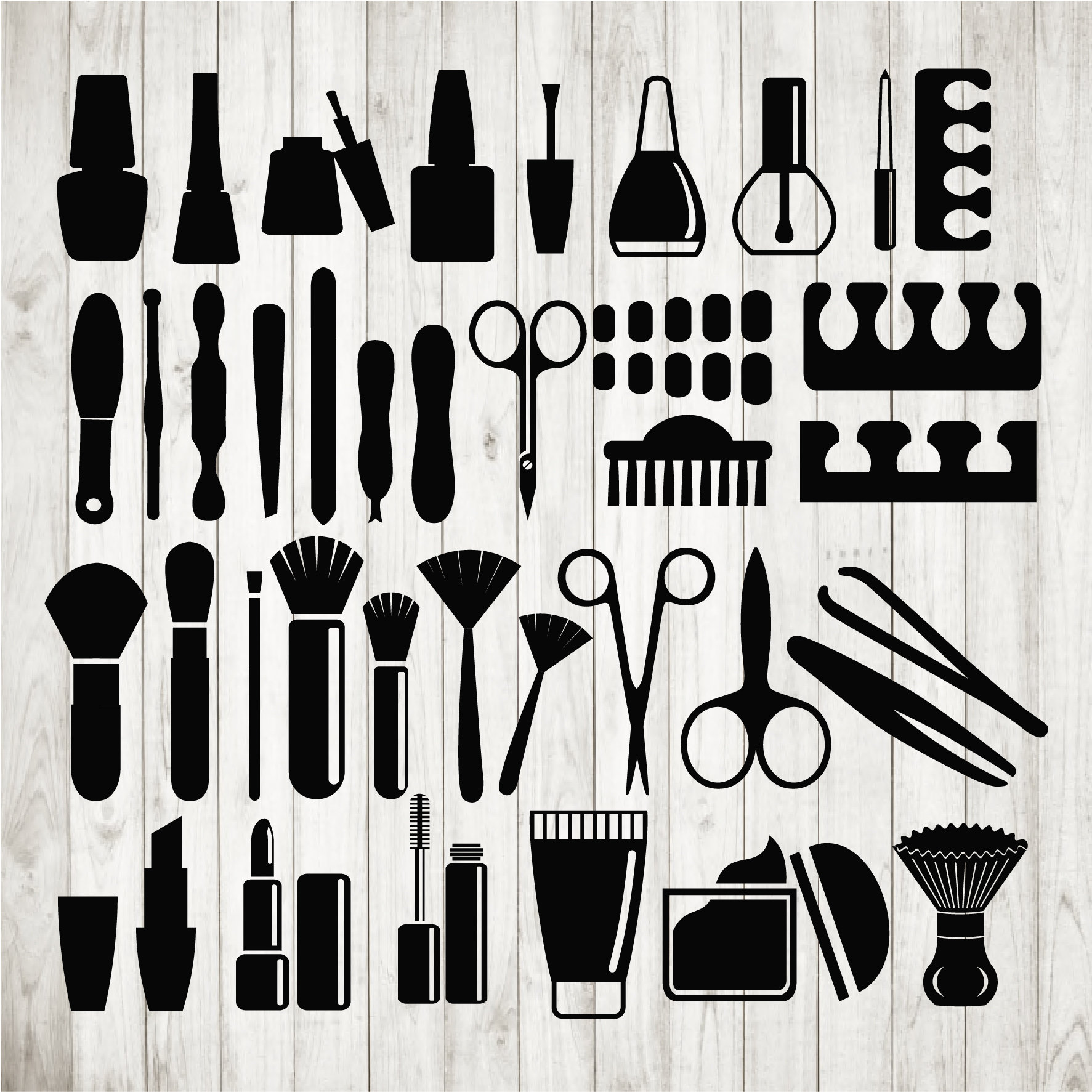 34 x Beauty Tools SVG Bundle beauty accessories svg beauty | Etsy