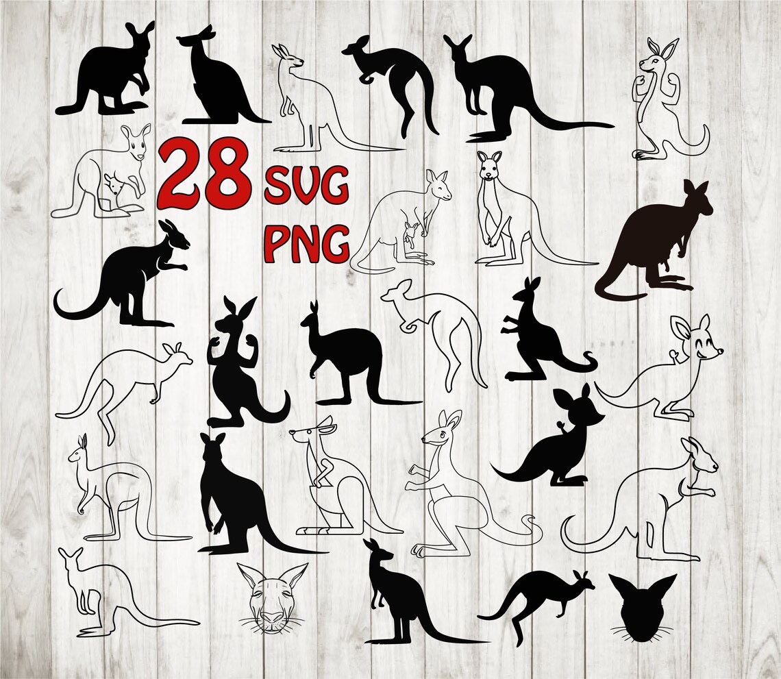 28 x Kangaroo BundleKangaroo svg kangaroo | Etsy