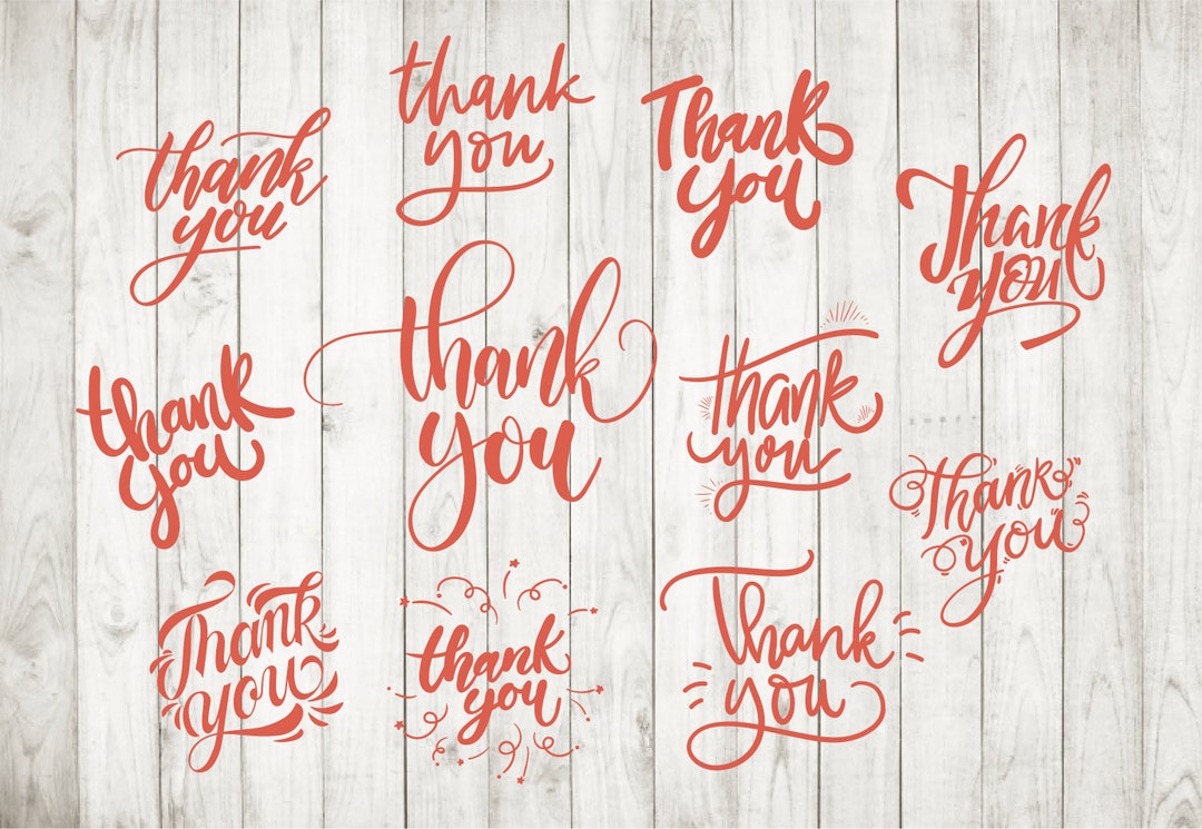 11 X Thank You Bundle, Thank You Quote, Thank You Svg, Thank You Cut ...