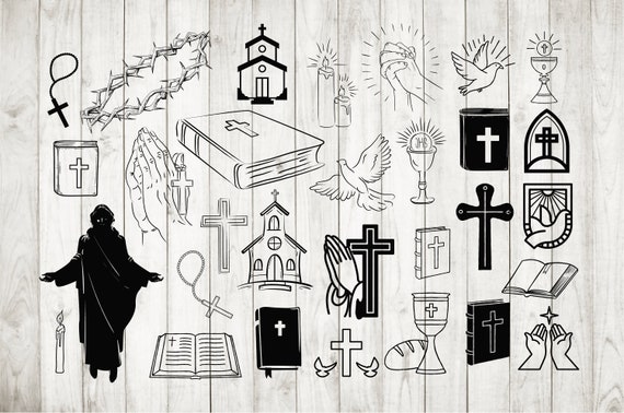 30 X Church Bundle SVG Church Svg Church Items Svg Church | Etsy