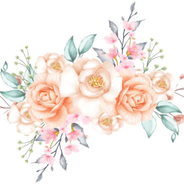 Floral Swag Clip Art - Etsy